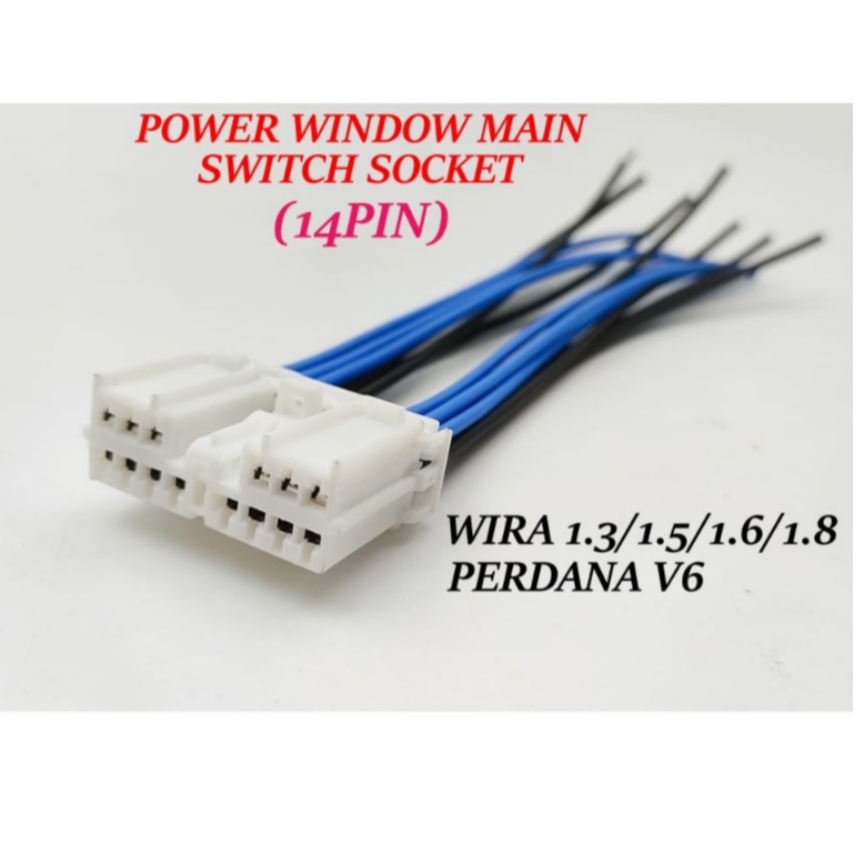 PROTON WIRA PERDANA V6 PF41 POWER WINDOW SOCKET MAIN SWITCH SOCKET ...