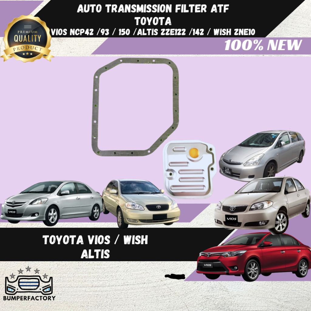 Auto Transmission Filter Atf & Gasket Toyota Vios Ncp42/Ncp93/ Ncp150 ...