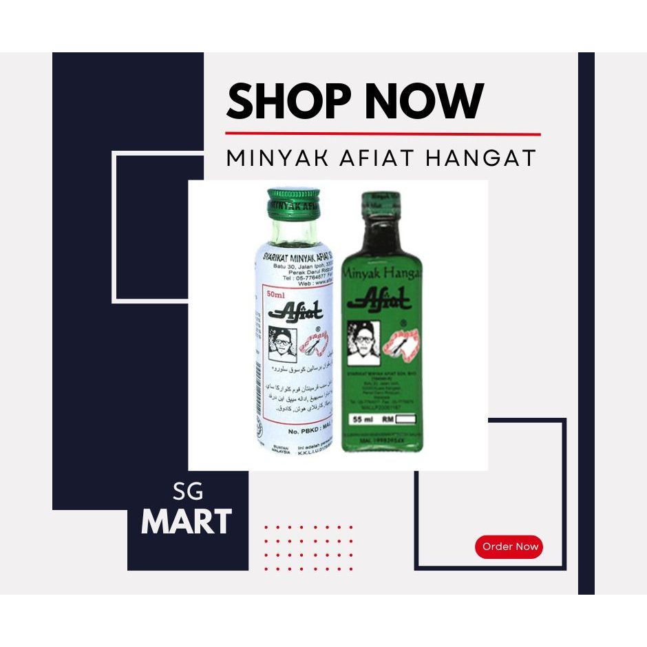 MINYAK AFIAT (50ML) & MINYAK HANGAT AFIAT (55ML) | Shopee Malaysia