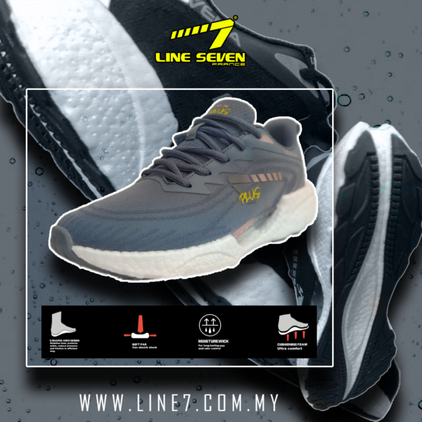 LINE 7 JOGGING SHOE MODEL: VENA PLUS GREY | Shopee Malaysia