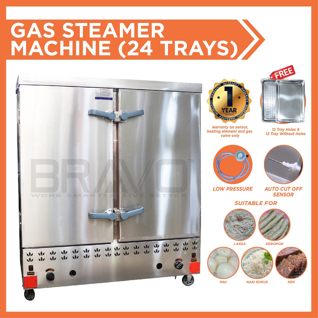 Bravo [24 Tray] Gas Rice Steamer Commercial Machine 24 Stage Steaming ...