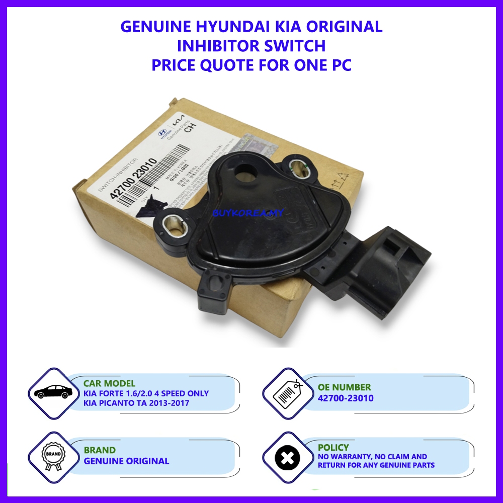 Kia Forte 1.6 & 2.0 4 Speed / Kia Picanto TA 2013-2017 Genuine Oriignal ...