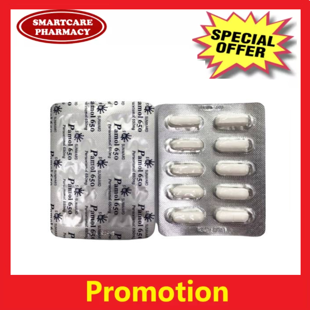 Sunward Pamol Paracetamol 650g-10 Tablet ( 1 strip ) | Shopee Malaysia