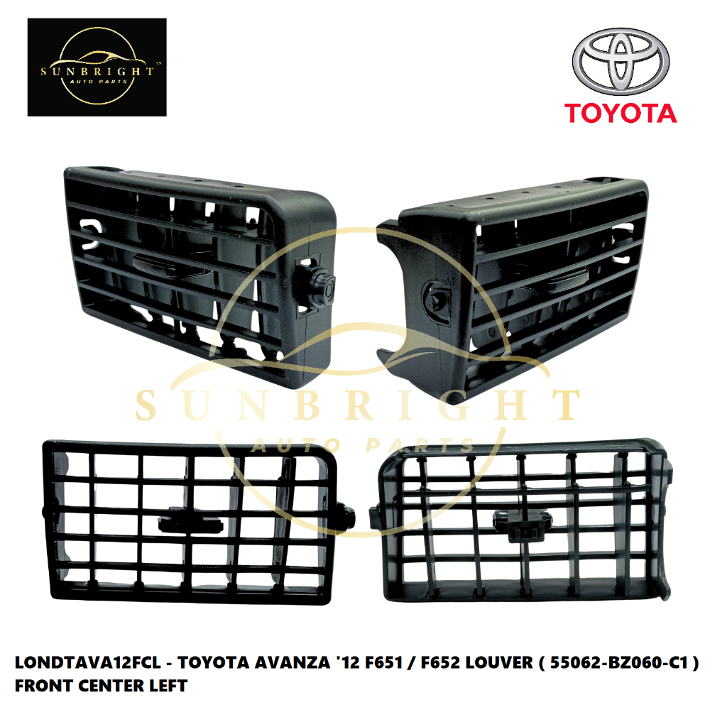 TOYOTA AVANZA '12 F651 / F652 LOUVER ( 55062-BZ060-C1 ) FRONT CENTER ...
