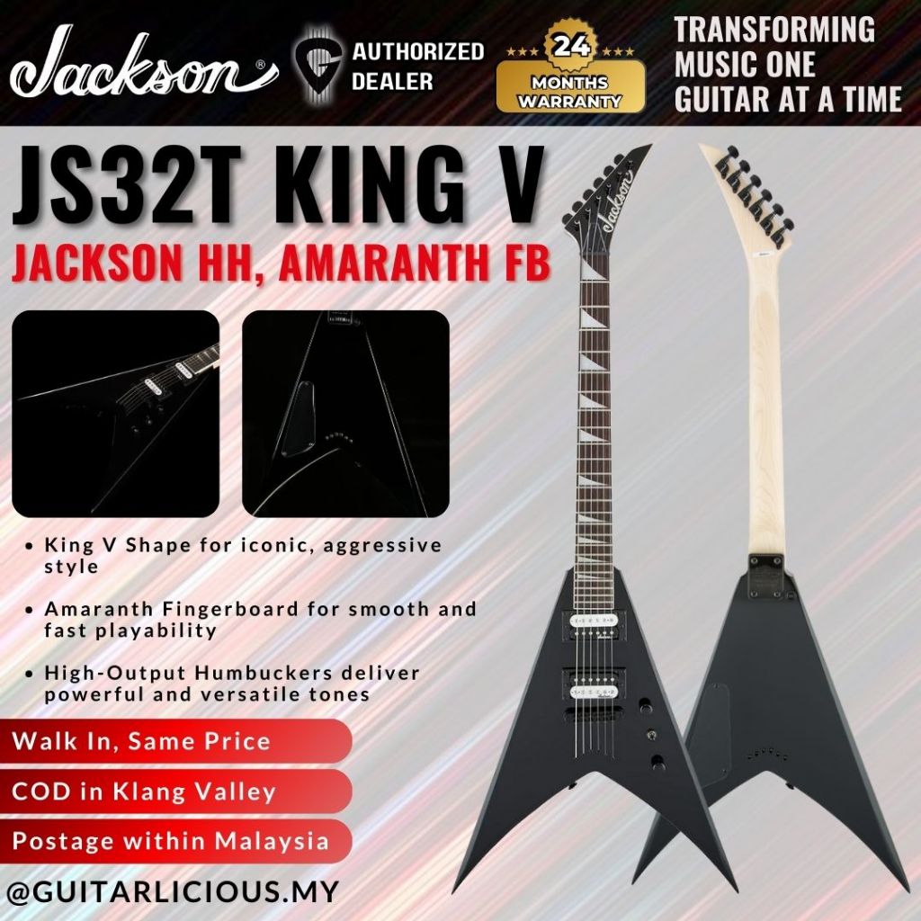 Jackson JS Series King V JS32T with Double Humbucker Electric Guitar ...