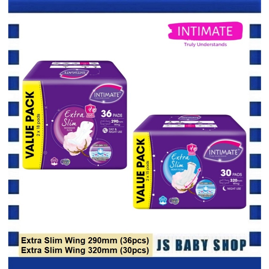 Intimate Day & Night Extra Slim Wing 290mm (36pcs) / Nite-Long Wing ...