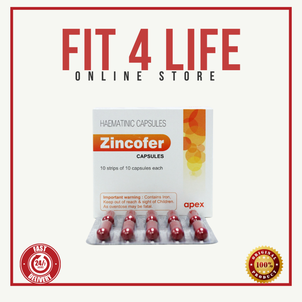 Apex Zincofer Haematinic Capsule 100's | Shopee Malaysia