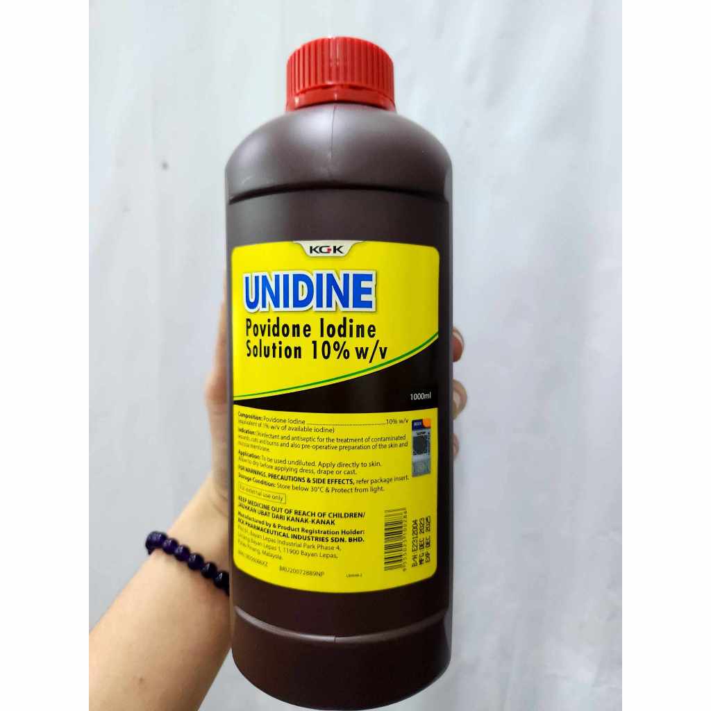 UNIDINE Povidone Iodine Solution 10% w/v (1L) | Shopee Malaysia