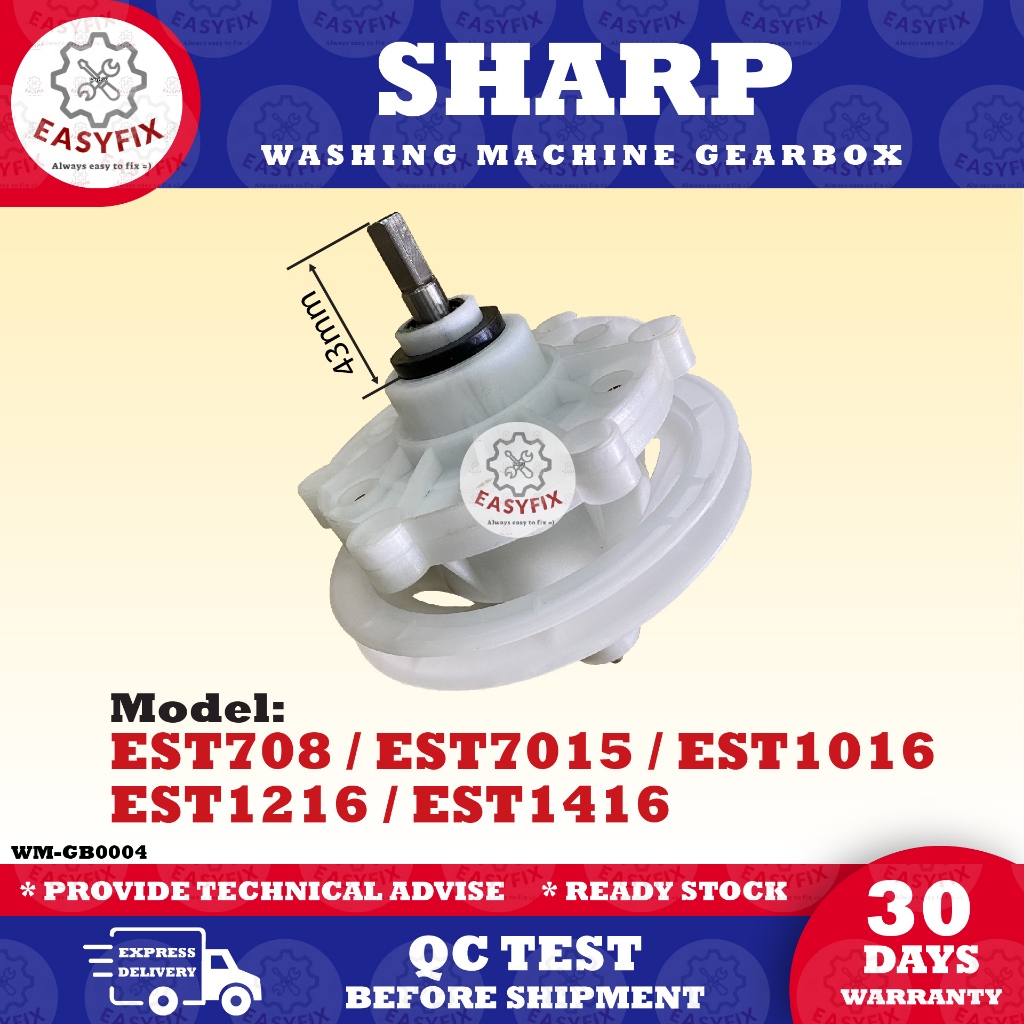 EST708 / EST7015 / EST1016 / EST1216 / EST1416 SHARP SEMI-AUTO WASHING ...