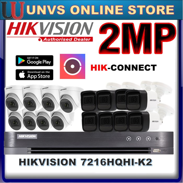 HIKVISION HIK 16CH SET WITH CAMERA 5MP / 1080P 2MP CCTV 16-CHANNEL ...