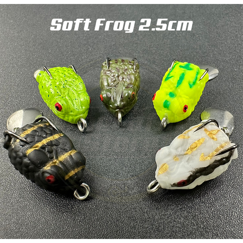 Soft Frog 2.5cm3g Lure Gewang Tiruan Katak Getah Rubber Frog Umpan ...