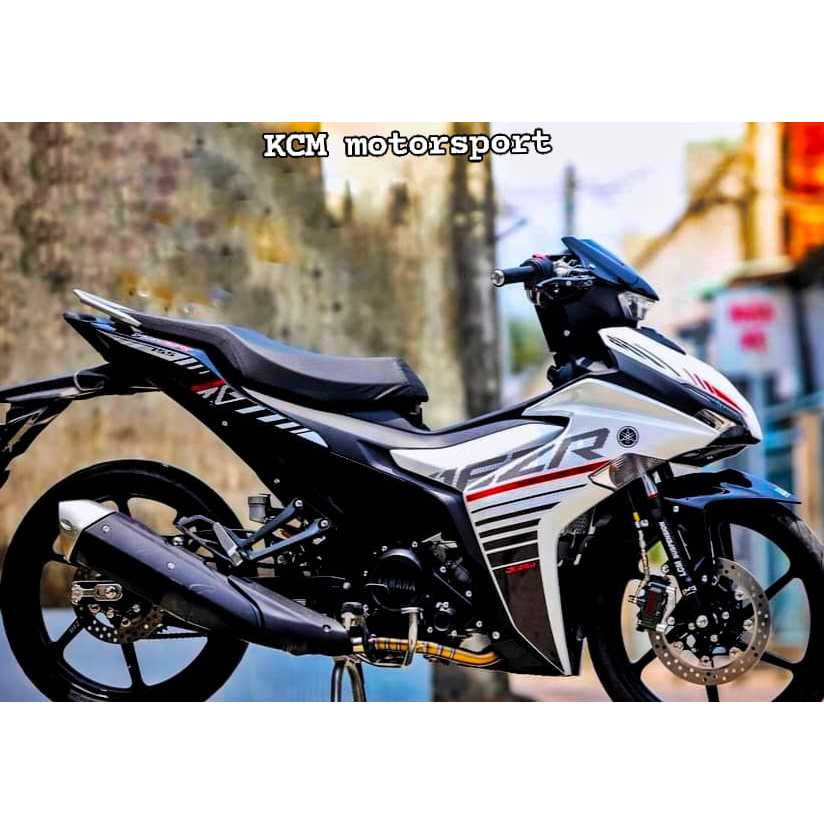 COVERSET YAMAHA Y16 ZR / Y16 ABS V2 PUTIH PURBA/KUNING PURBA EDITION ...