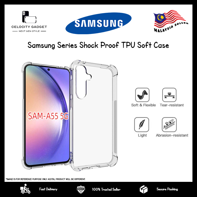 Samsung A55 A35 A25 A15 A05 A05s A54 A34 A24 A14 A04s A04 Clear TPU Soft Case | Shopee Malaysia