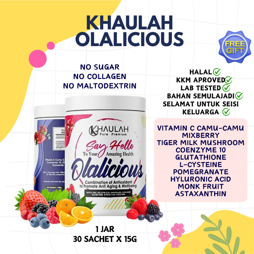 KHAULAH OLALICIOUS | MAKANAN TAMBAHAN | ORGANIC PREMIUM SUPPLEMENT ...