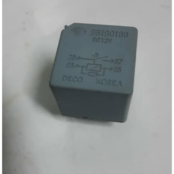 ORIGINAL DECO RELAY 12V 30A 4 PIN PART NO 96190189 KOREA CHEVROLET ...