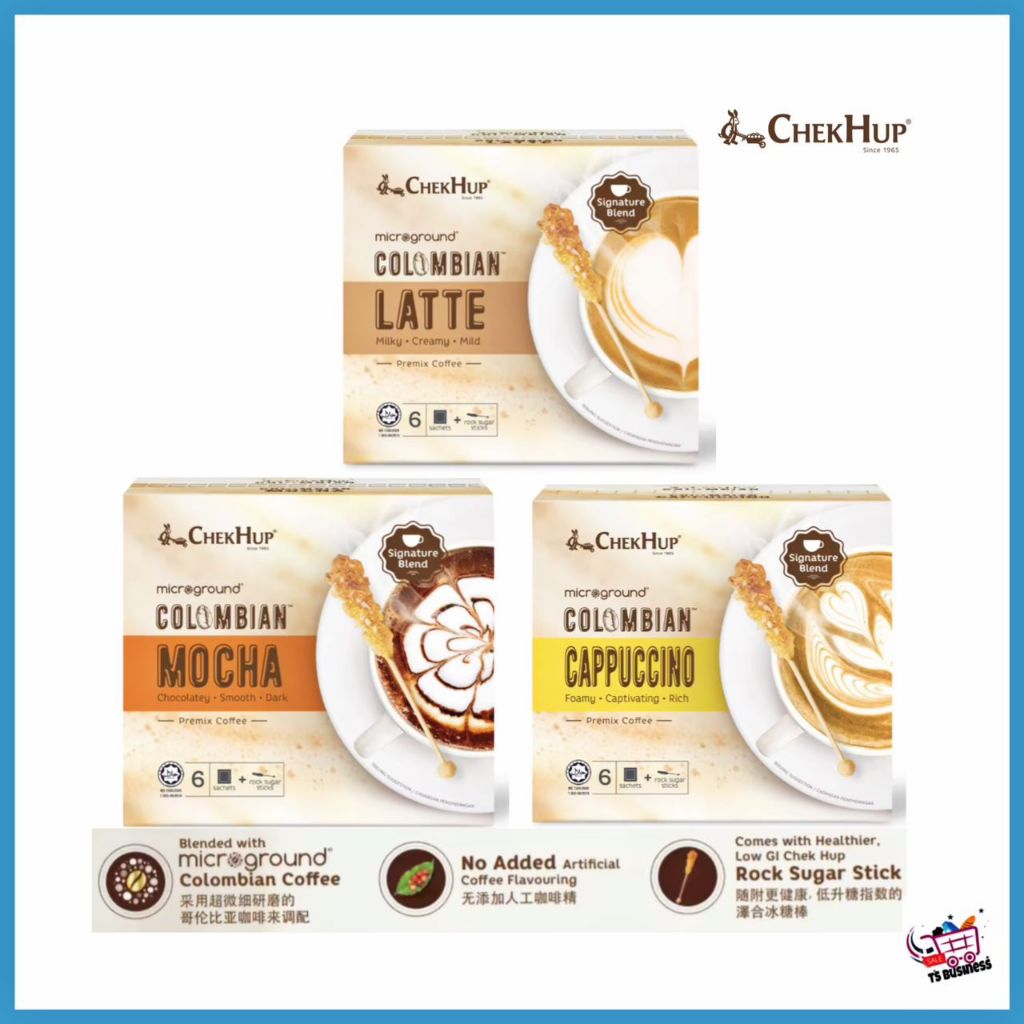 Chek Hup Microground Colombian Coffee (28g x 6s) Kopi Cappuccino ...