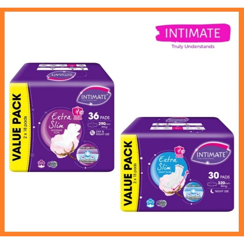 Intimate Day & Night Extra Slim Wing 290mm (36pcs) / Nite-Long Wing 320mm (30pcs) | Shopee Malaysia