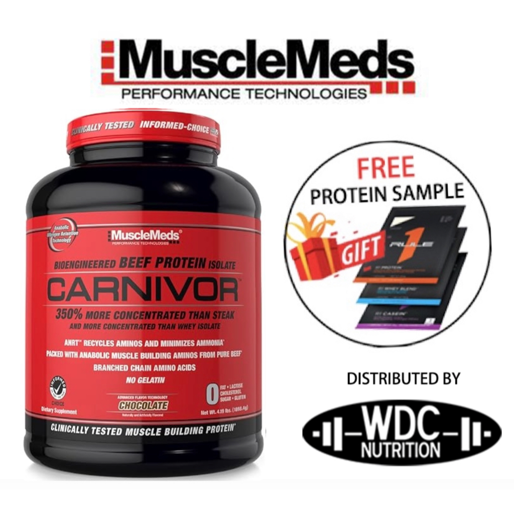 Musclemeds Carnivor Beef Protein - Whey Protein ISOLATE Susu gym - Free ...