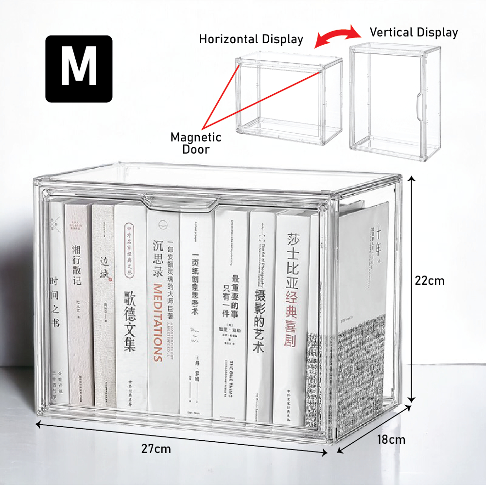 Transparent Box Magnetic Storage Box Full Handbag Storage Box Book ...