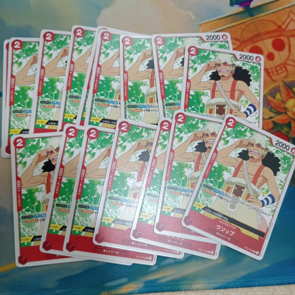 ORIGINAL 4x cards playset deck Usopp Character ST01-002 C optcg one piece card | Shopee Malaysia