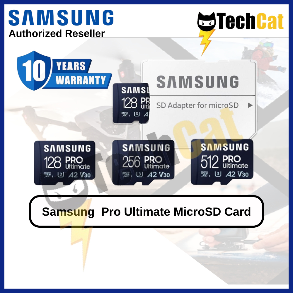 SAMSUNG PRO ULTIMATE MICRO SD WITH ADAPTER (128GB/256GB/512GB) | Shopee ...