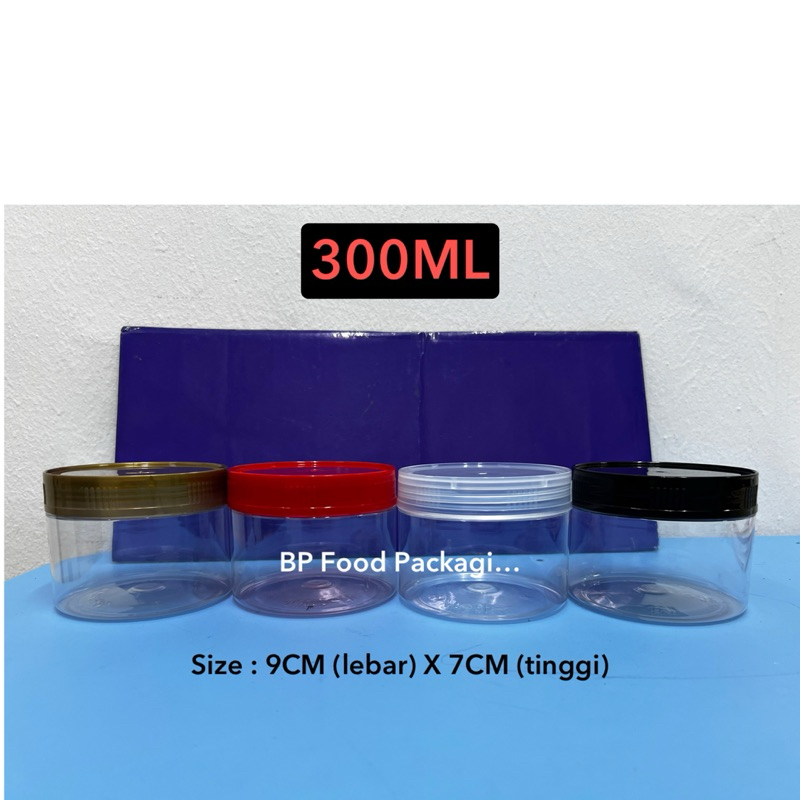 [1PCS] 300ML Balang Kuih/ Balang Biskut / Botol Plastik / Plastic Jar ...