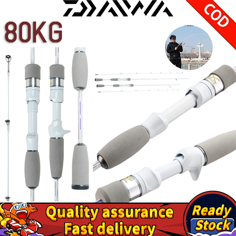 DAIWA rod UL Fishing Rod 1.5m-1.98m Carbon Solid Tip Ultralight Spinning Rod Baitcasting Rod ...