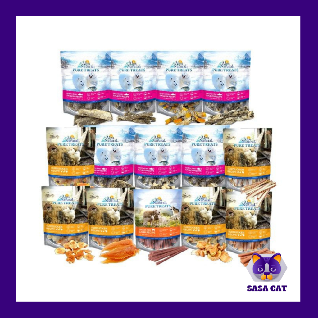 Alps Natural Pure Dog Snacks Dog Treats (Lamb / Salmon / Chicken / Cod ...