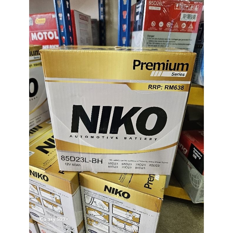 NIKO PREMIUM 85D23L > FREE INSTALLATION | Shopee Malaysia