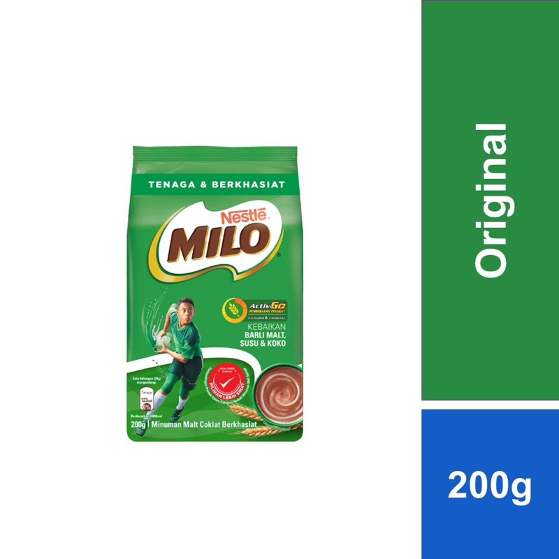 Nestle MILO® Chocolate Malt Powder Soft Pack (200g) | Shopee Malaysia
