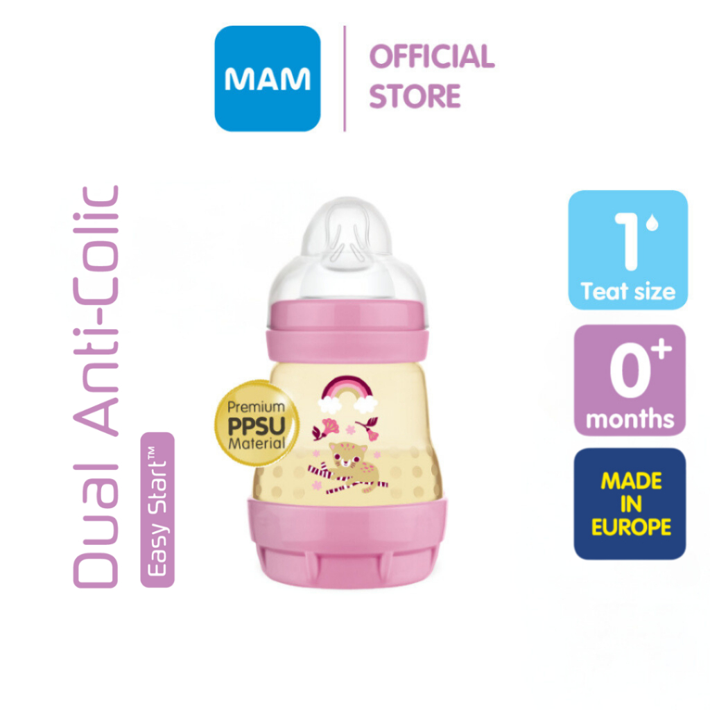 MAM Dual Anti-Colic PPSU Baby Bottle (160ml) | Shopee Malaysia