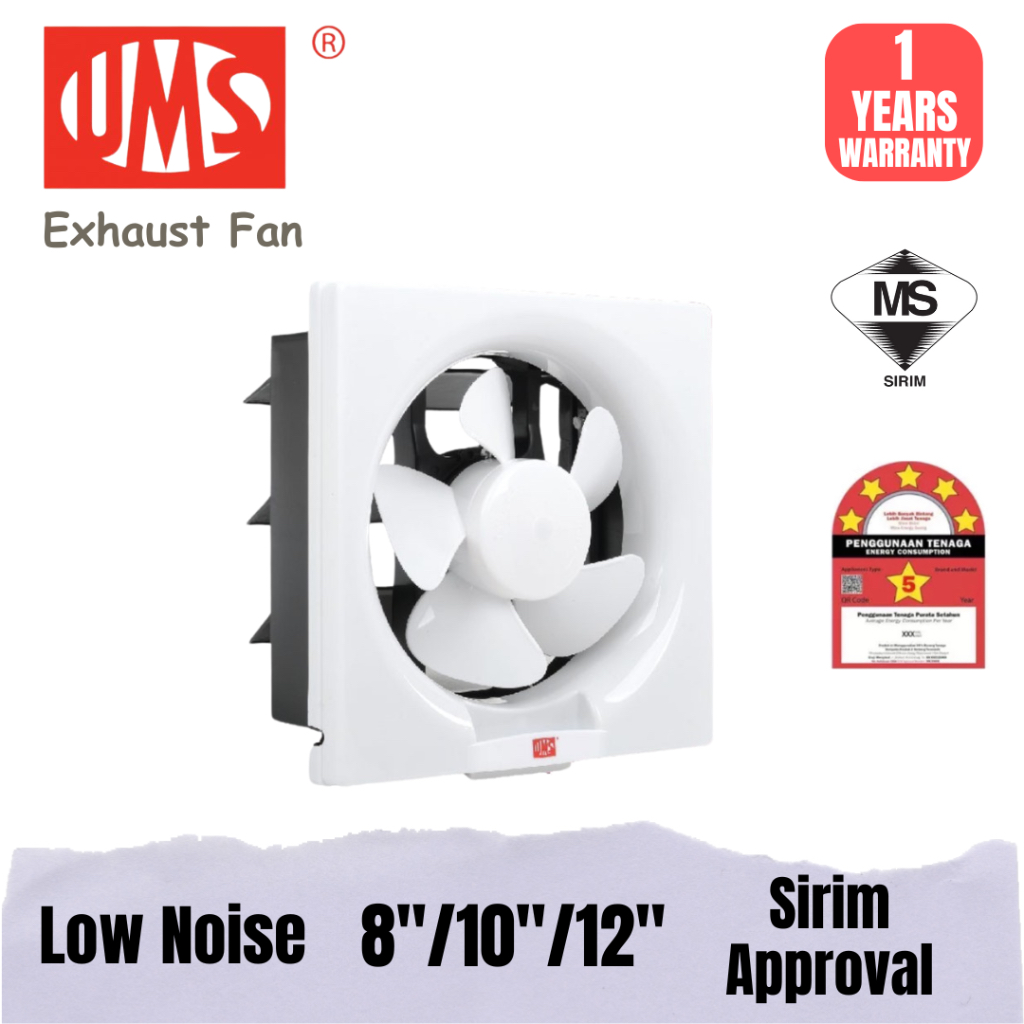 UMS EXHAUST FAN VENTILATING FAN CEILING MOUNT WALL MOUNT 8/10/12 ...