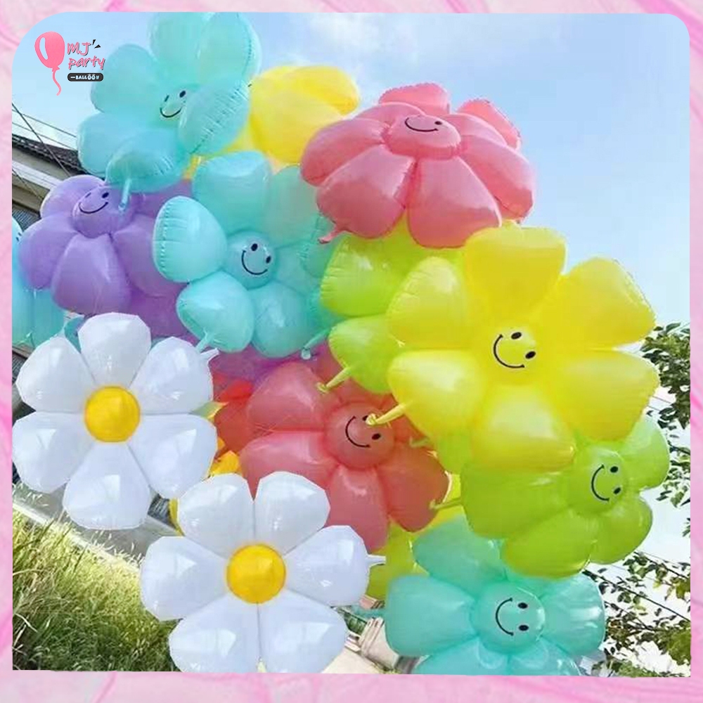 4D Daisy Flower Foil Balloons Decoration for Birthday Wedding ...