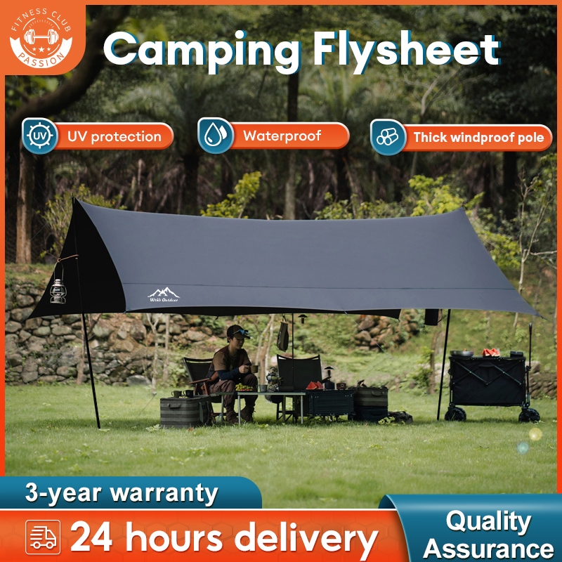 Passion Weight Flysheet Camping Waterproof Tent Camping Khemah Canvas ...