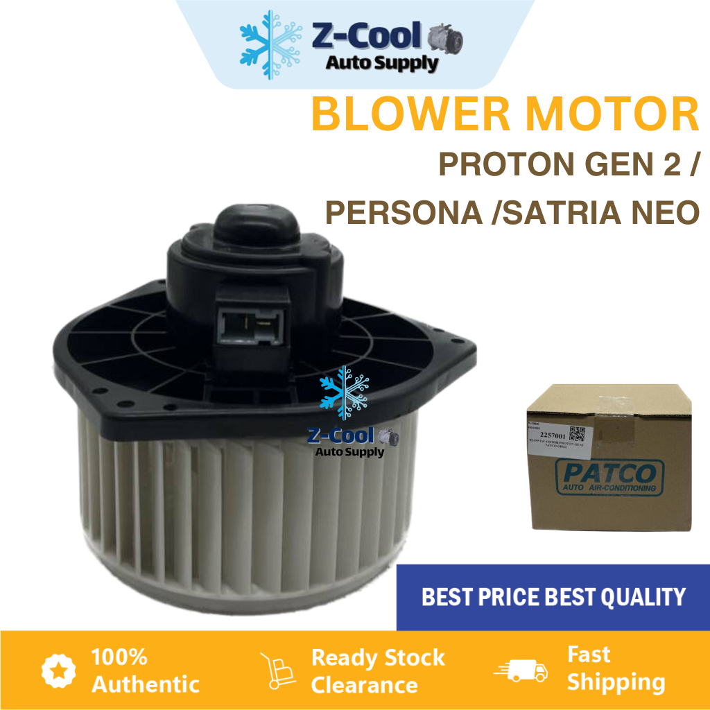 AIRCOND BLOWER MOTOR ORIGINAL PROTON GEN2 / PERSONA / SATRIA NEO (PATCO ...