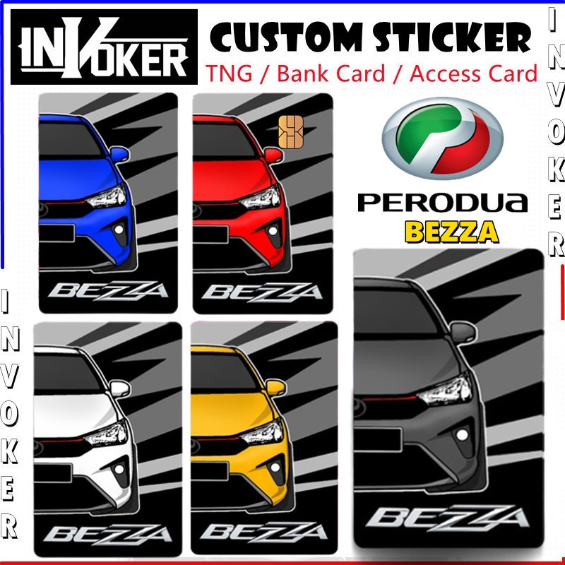 PERODUA BEZZA 2022 - Touch n Go Card Sticker Cover / TNG CARD Sticker ...