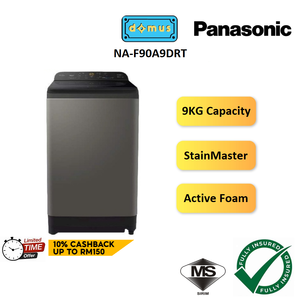 Panasonic Washing Machine 9KG /10KG Washer Machine Mesin Basuh Auto Murah 洗衣机 洗衣機 NA-F90A9DRT NA ...