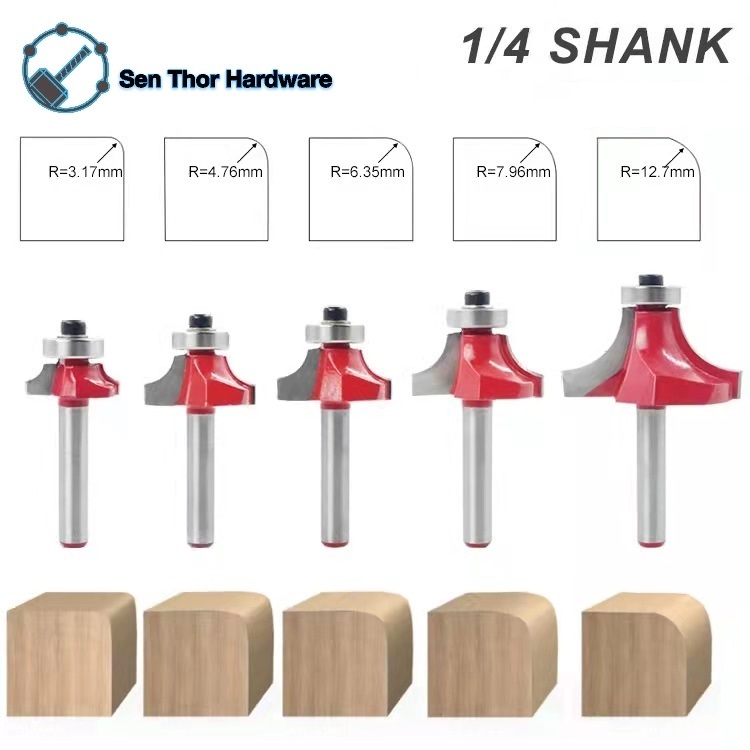 Corner Round Over Router Bit 1/4Shank 圆角铣刀 | Shopee Malaysia