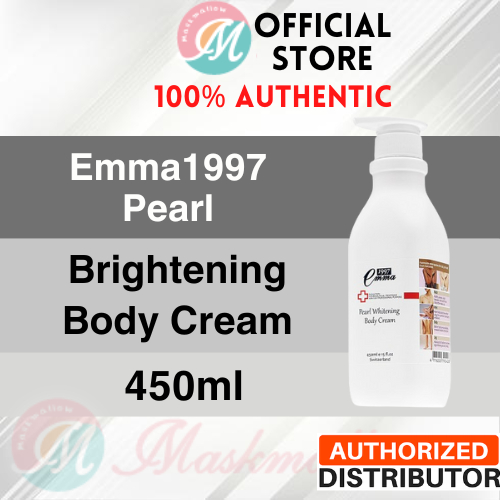 【100% Authentic】Emma1997 Pearl Brightening Body Cream 450ml Whitening Lotion Krim Badan 珍珠粉美白霜 ...
