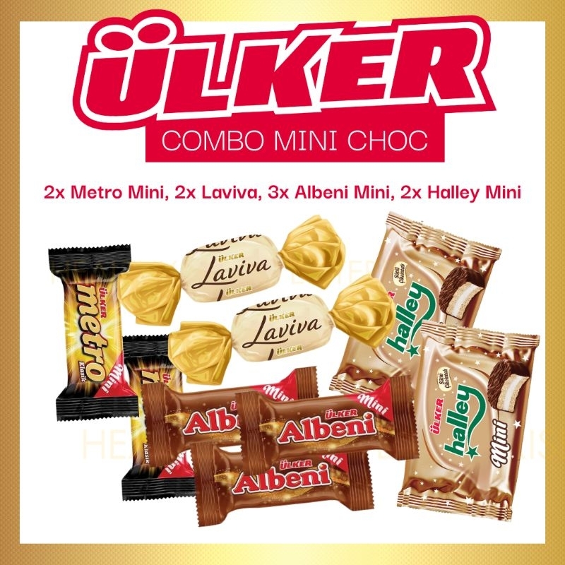 CHOCOLATE/ ULKER MINI ASSORTED CHOCOLATE FROM TURKIYE/ LAVIVA/ ALBENI ...