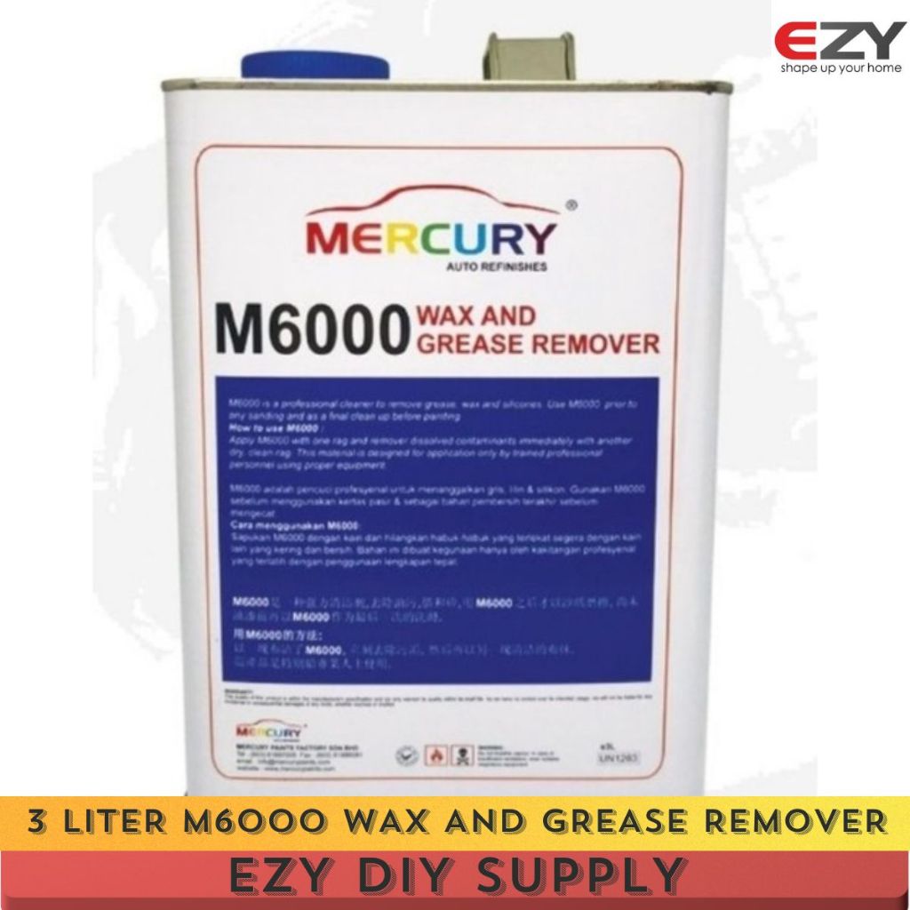 3L MERCURY M6000 WAX AND GREASE REMOVER | Shopee Malaysia