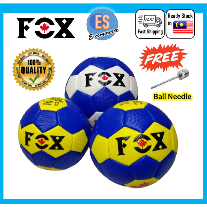 FOX PU STITCH HANDBALL SIZE: 1,2,3 Superior Quality Free Ball needle ...