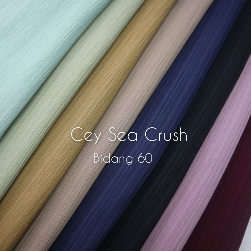 Kain pasang cey sea crush ironless bidang 60 | Shopee Malaysia