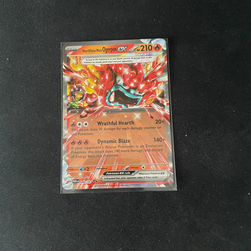 Pokemon Trading Card Game TCG: Hearthflame Mask Ogerpon ex 040/167 ...