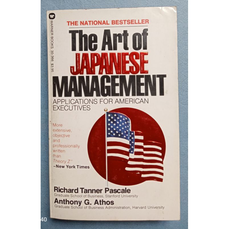 preloved THE ART OF JAPANESE MANAGEMENT Richard tanner pascale, Anthony | Shopee Malaysia