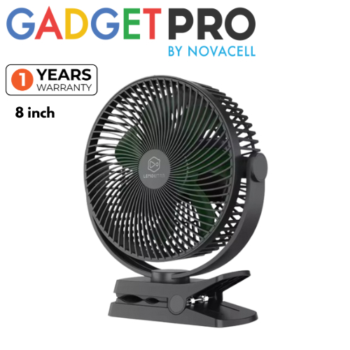 LEMOISTAR 10000mAh Rechargeable Clip on Fan 8 inch Portable Battery ...