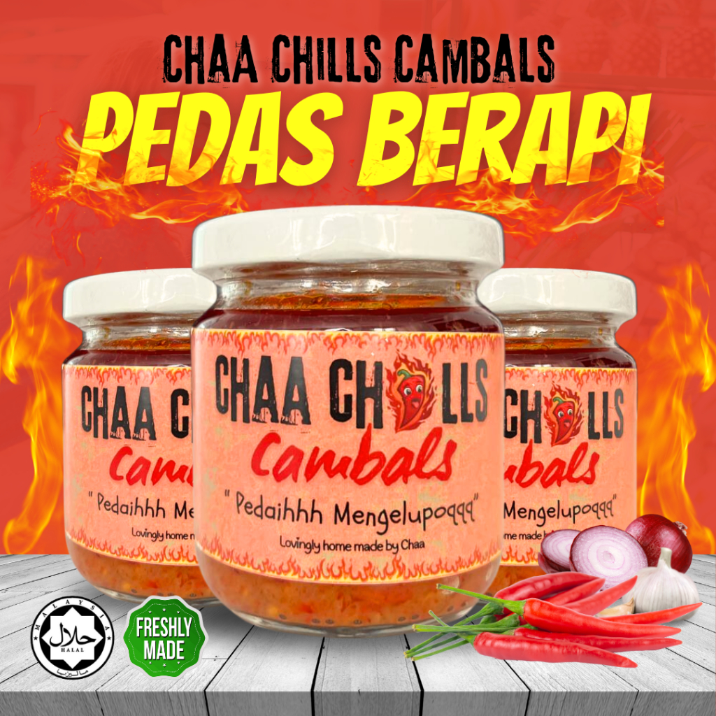 SAMBAL PEDAS BERAPI [Ready to eat] FRESH HOMEMADE Chaa Chills Cambals ...