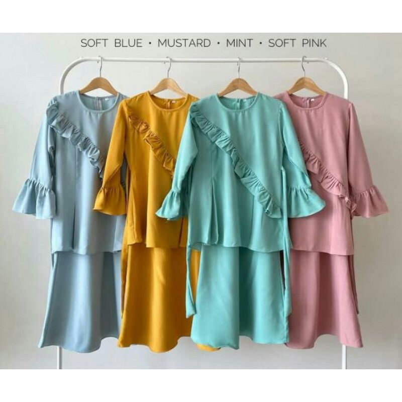 💥BAJU RAYA 2024 KANAK KANAK MINI KURUNG BUDAK Peplum Ropol kids | Baby ...