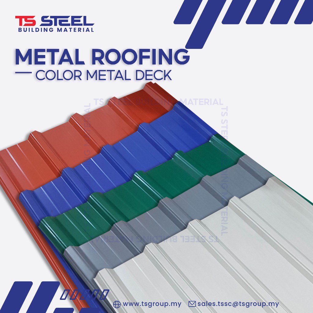 TSSTEELBUILDINGMATERIAL ROOFING / METALDECK (0.47mm) 7 FT - 13 FT - TCT ...