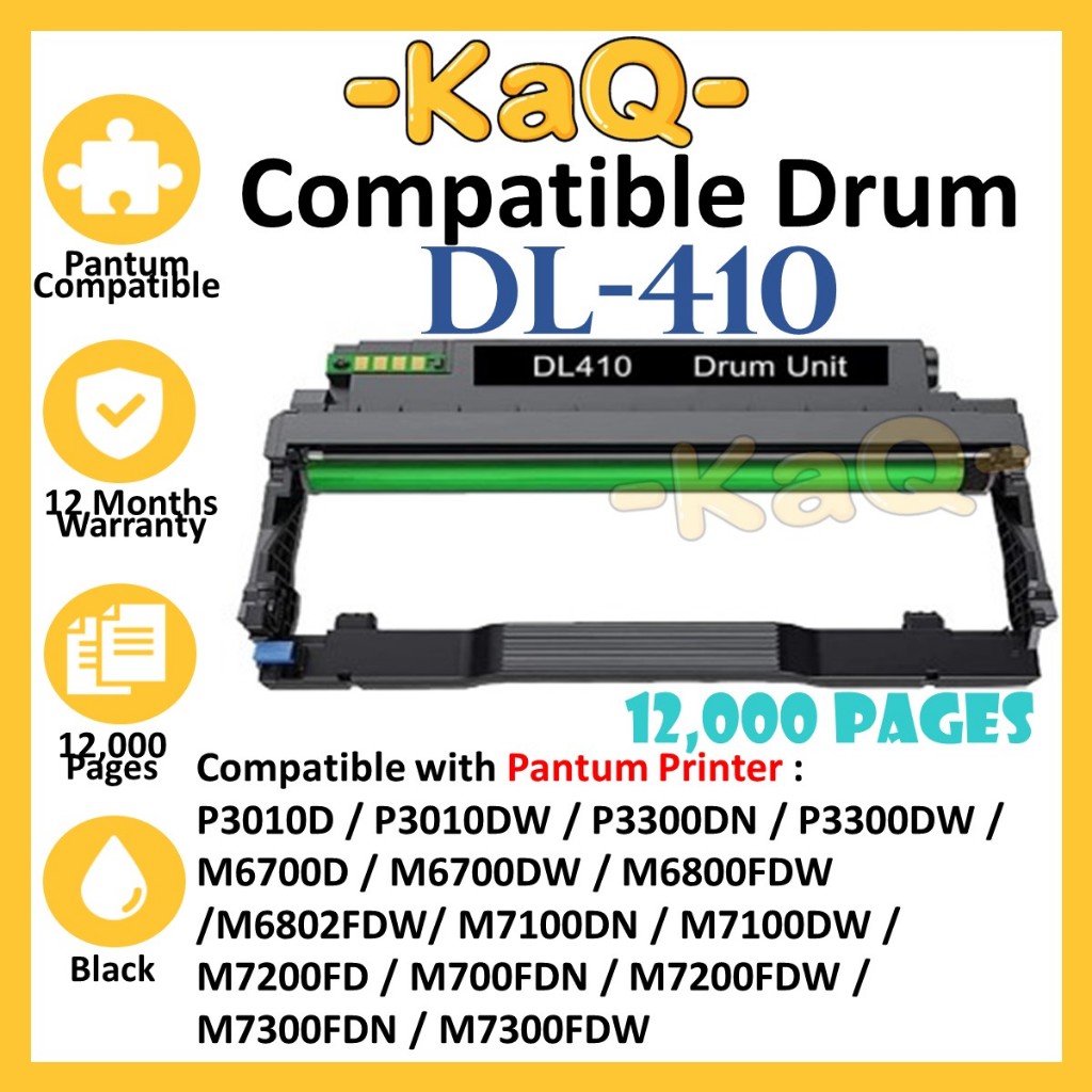 DL 410 DL410 DL-410 Compatible Imaging Drum For M7100DW M6800FDW M6802FDW M7200FD M7200FDN ...